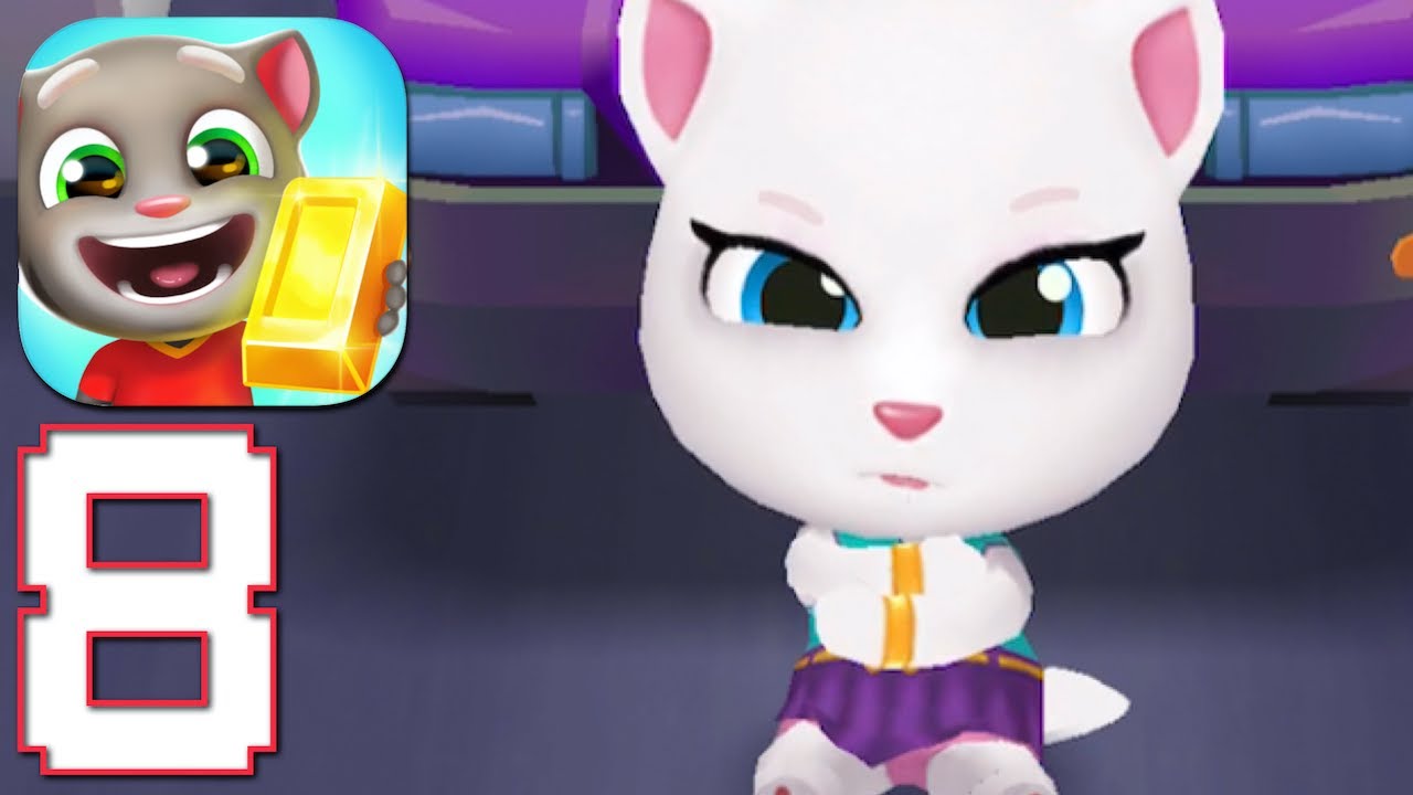 Talking Tom Gold Run - Neon Angela Dress Part 9 - YouTube