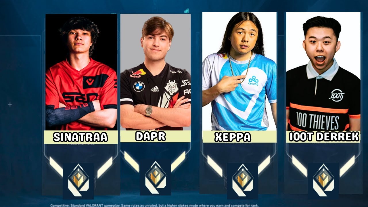 Sintraa, 100T derrek, Dapr, Xeppa meet in NA ranked lobby - YouTube