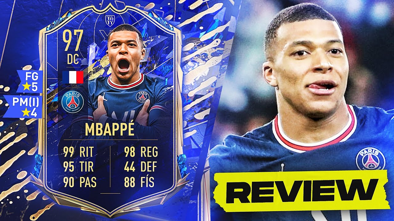 EL MEJOR JUGADOR DEL JUEGO! MBAPPE 97 TOTY REVIEW! | FIFA 22 ULTIMATE ...