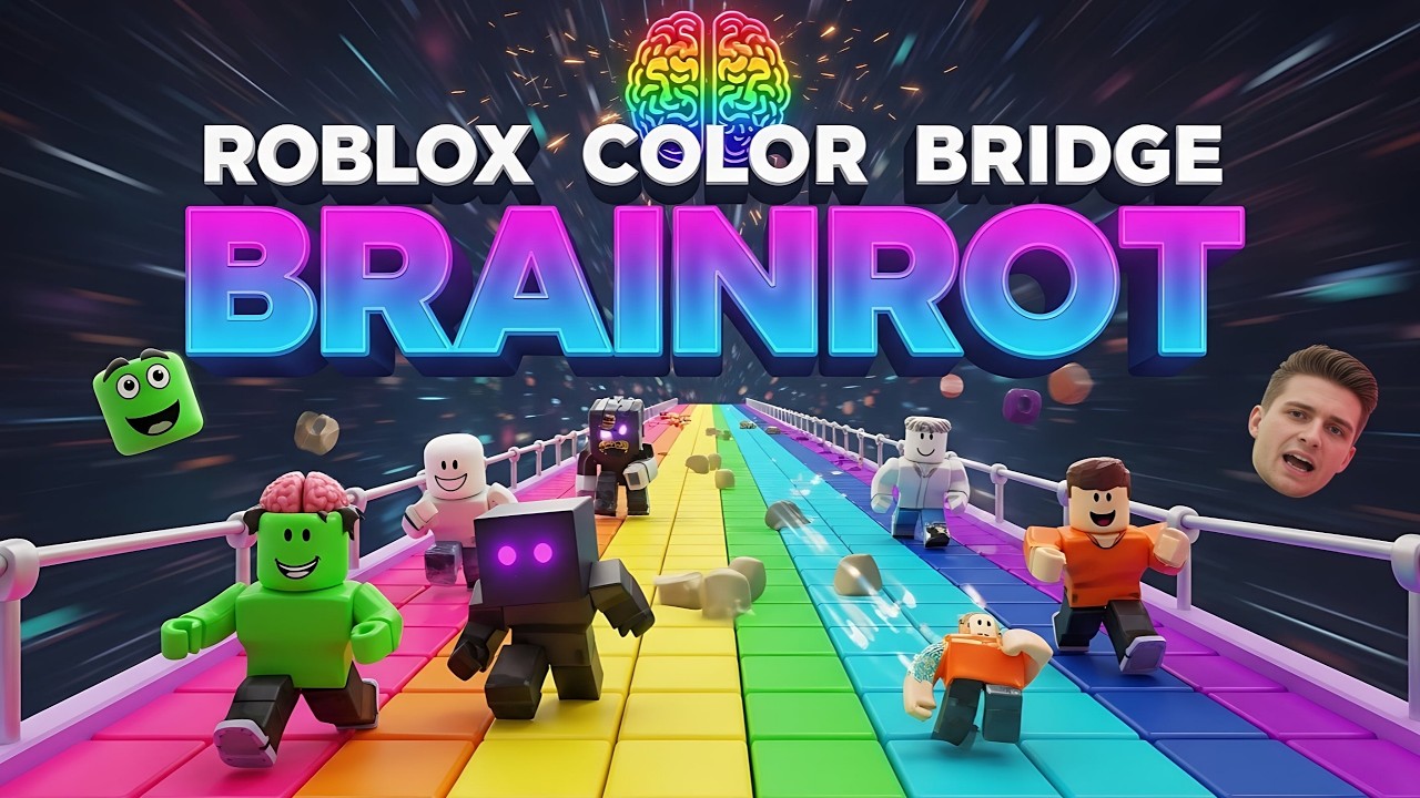 🔴I TRIED THE ULTIMATE BRAINROT COLOR BRIDGE CHALLENGE DAY 2 #roblox # ...