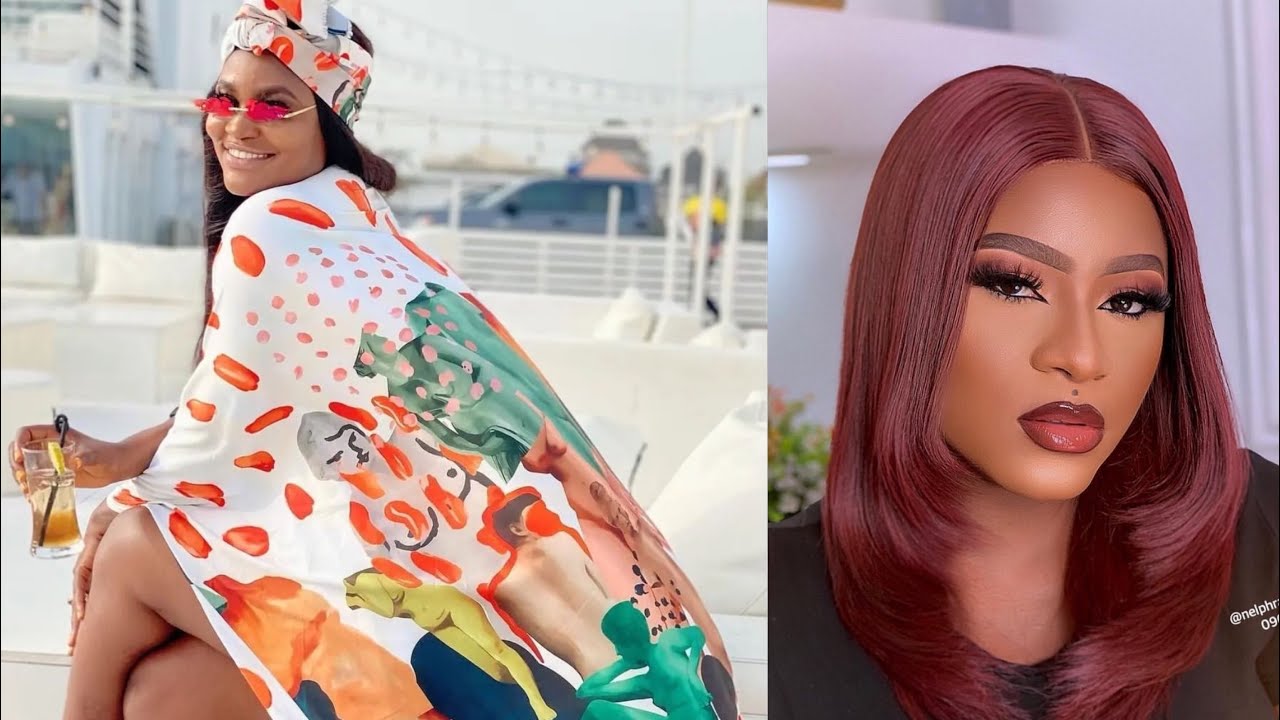 Beautiful Nigerian Actresses Chizzy Alichi and Destiny Etiko recording ...