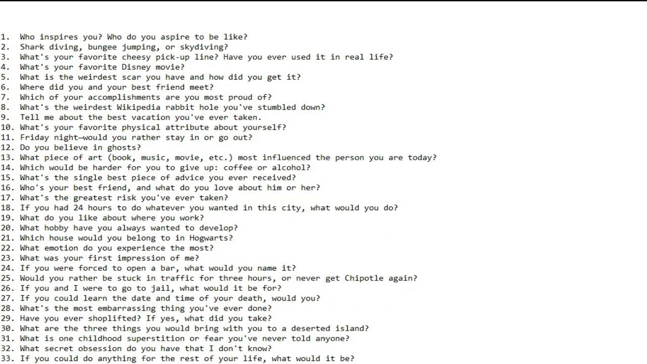 Questions To Ask A Friend When Bored