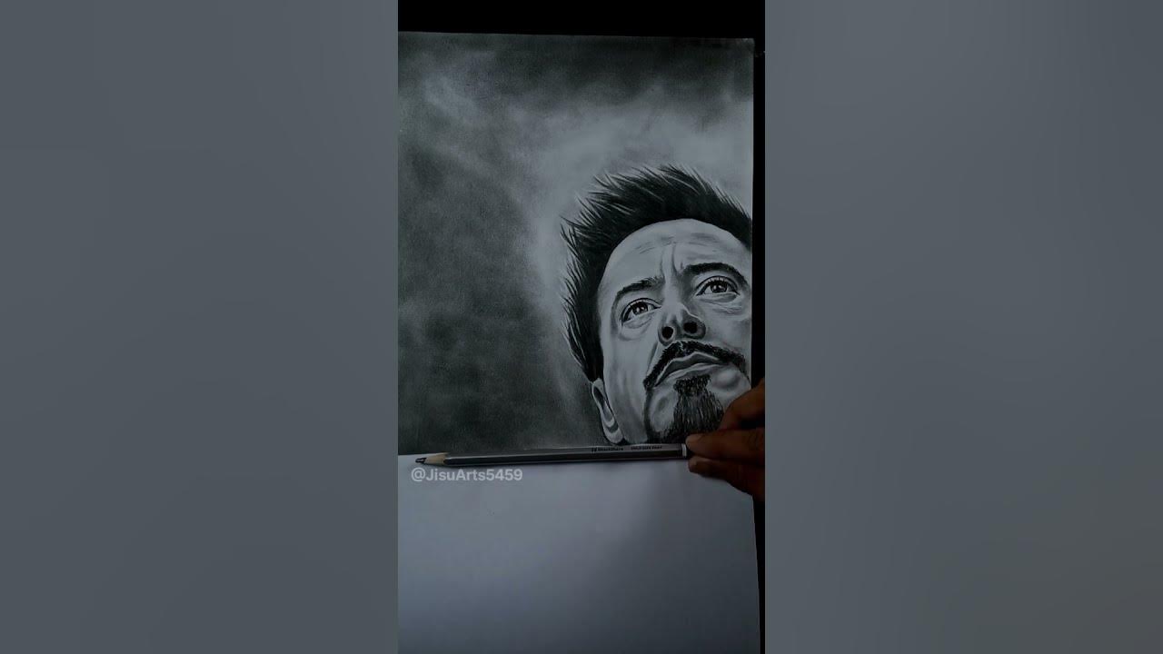 DRAWING IRONMAN | TONY STARK :TUTORIAL #shorts - YouTube