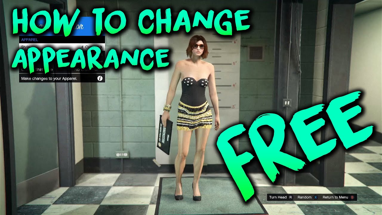 GTA 5 ONLINE - HOW TO CHANGE CHARACTER APPEARANCE FOR FREE - YouTube
