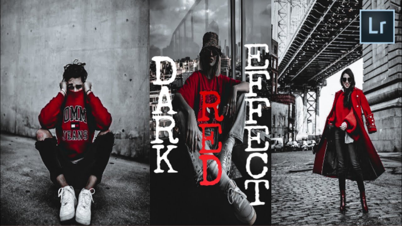 How to edit Dark Red Effect on Lightroom Mobile || Lightroom Tutorials ...