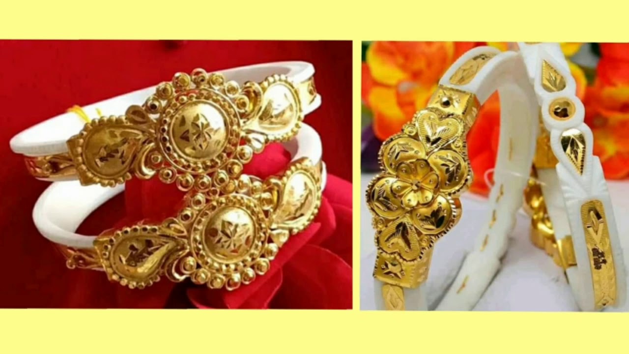22ct Hallmark gold Shankha bandhai design / Wedding Hallmark gold ...