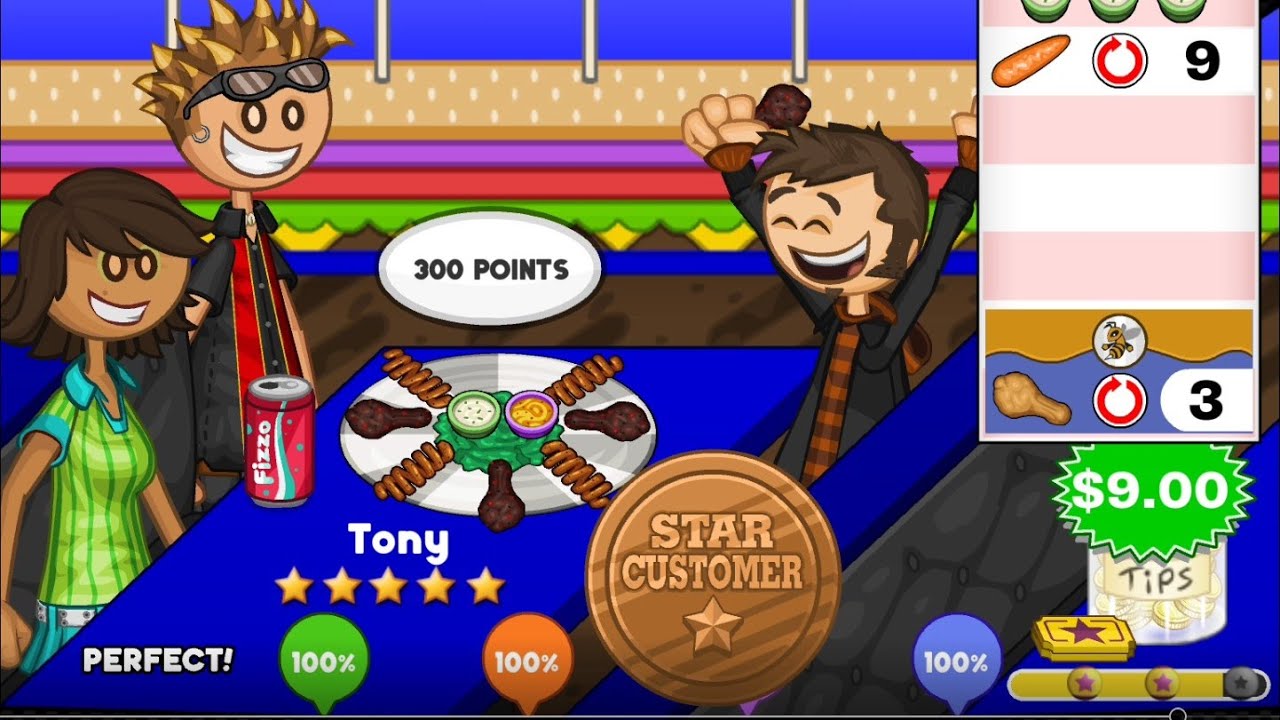 Papa's Wingeria HD - Rank 10 + Perfect Day - YouTube