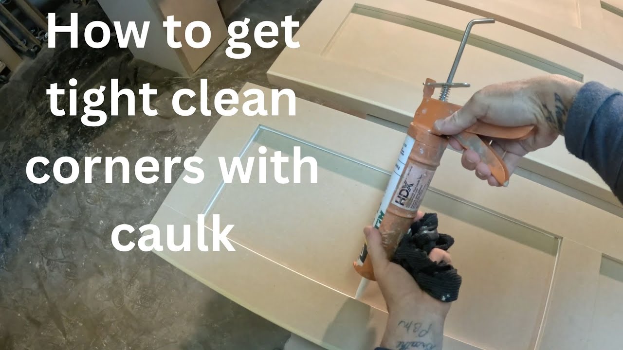 how to get clean corners with caulk. - YouTube