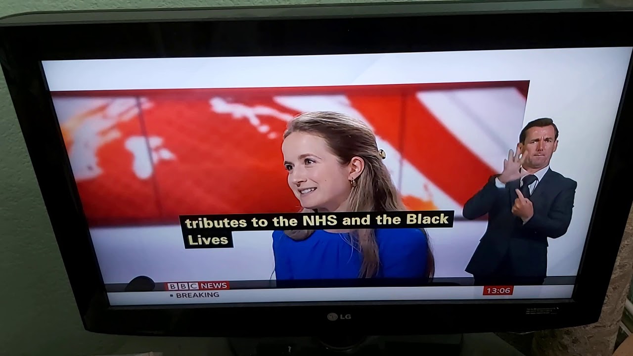 BBC News at One with BSL interpreter on BBC News Channel on Wednesday ...