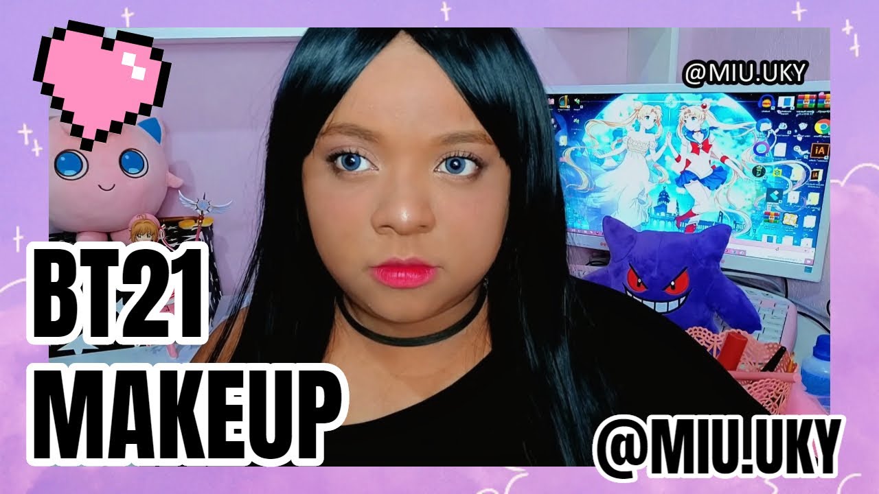 MAQUIAGENS DO BTS BT21 X VT COSMETICS #MiuukyEnsina03 - YouTube