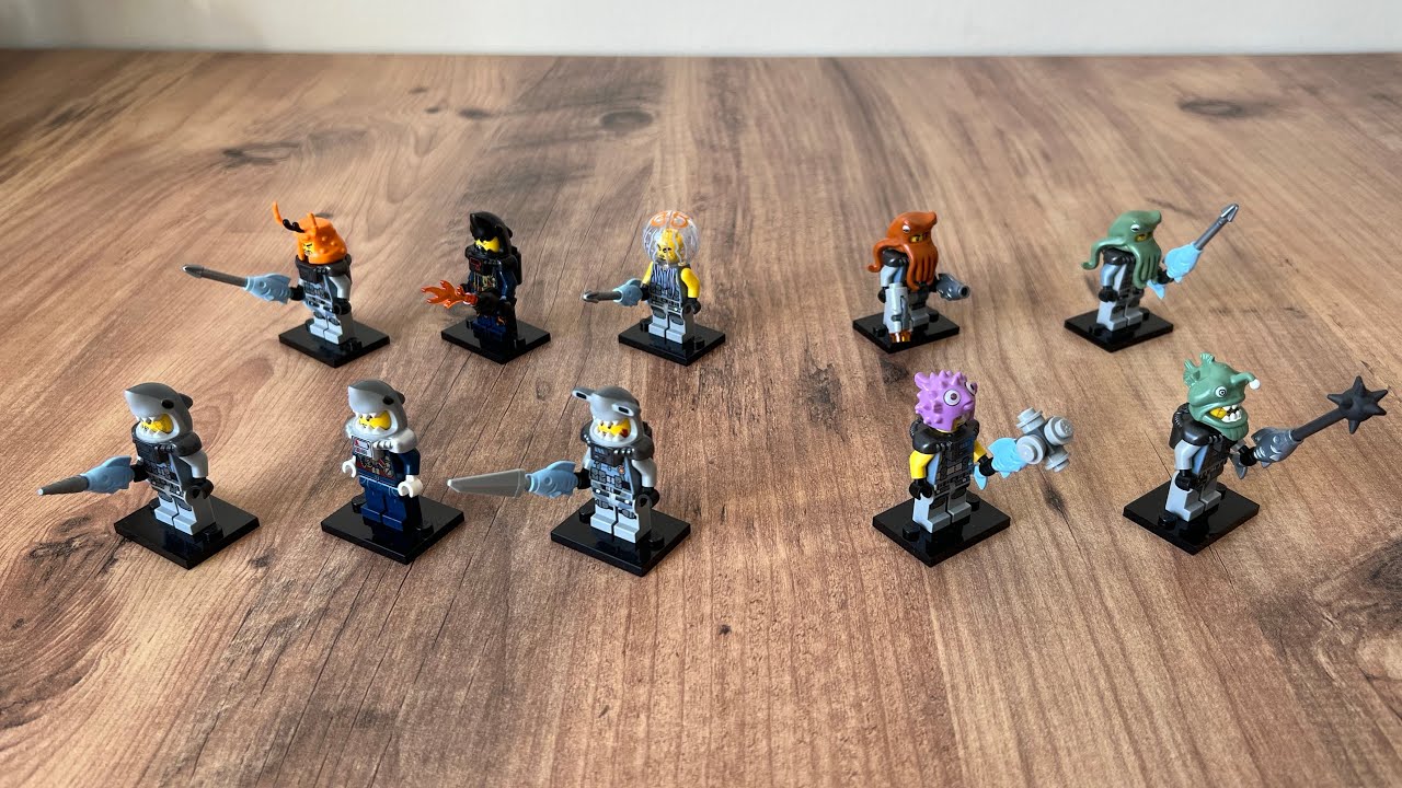 LEGO Ninjago Shark Army Minifigür İNCELEME ( Denizin Kötü Çocukları ...