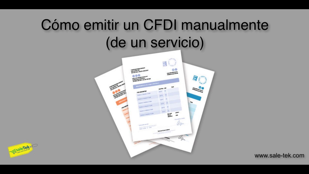 Cómo emitir una factura manual - YouTube