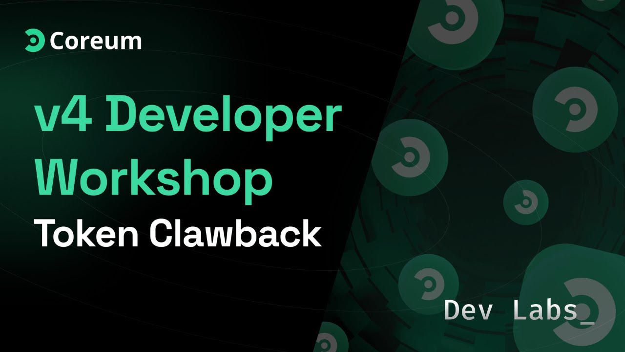 v4 Developer Workshop: Token Clawback - YouTube