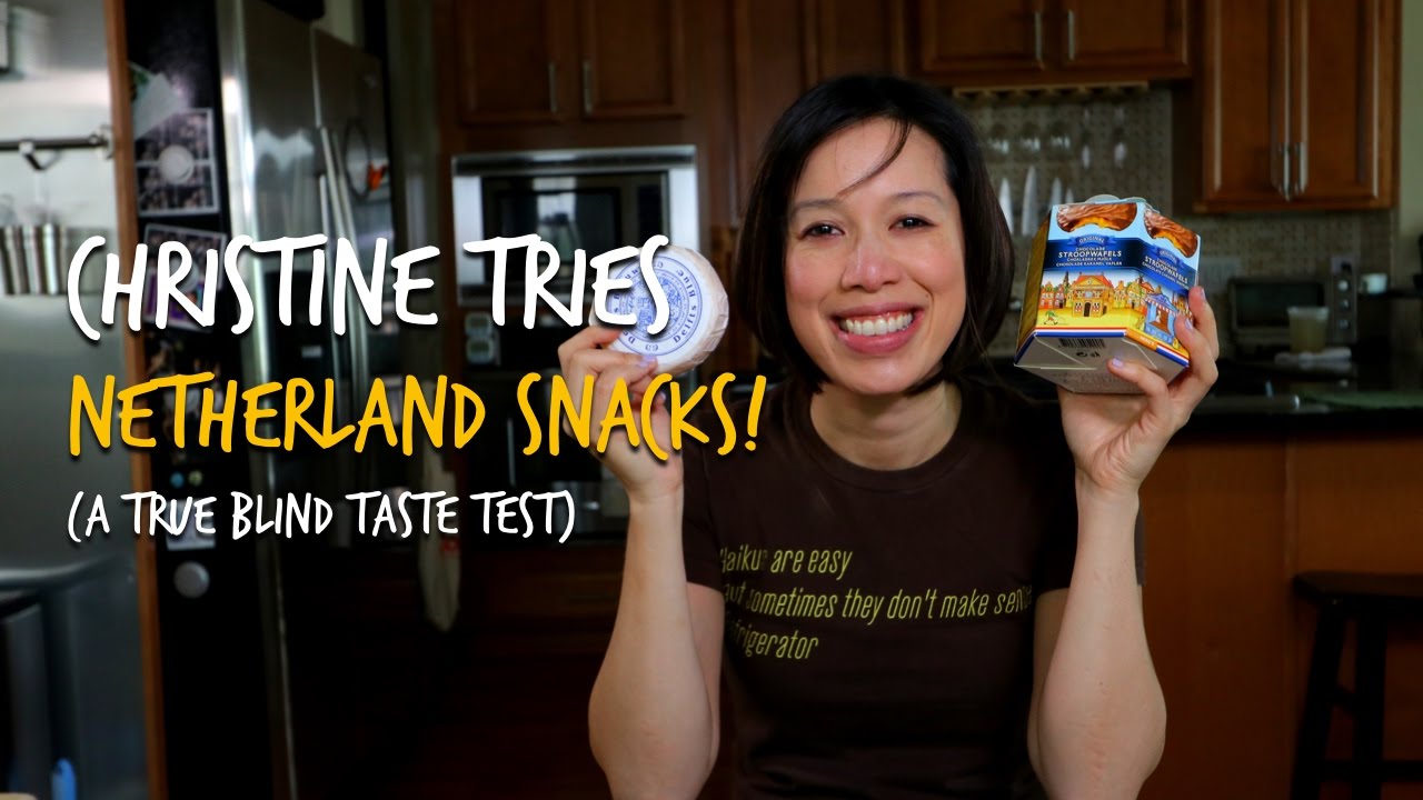 Christine Ha tries Dutch snacks from the Netherlands - YouTube