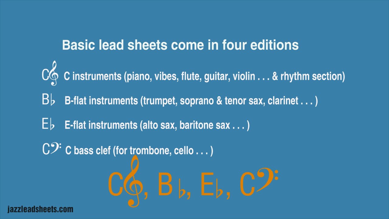 samples: Basic Lead Sheets - YouTube