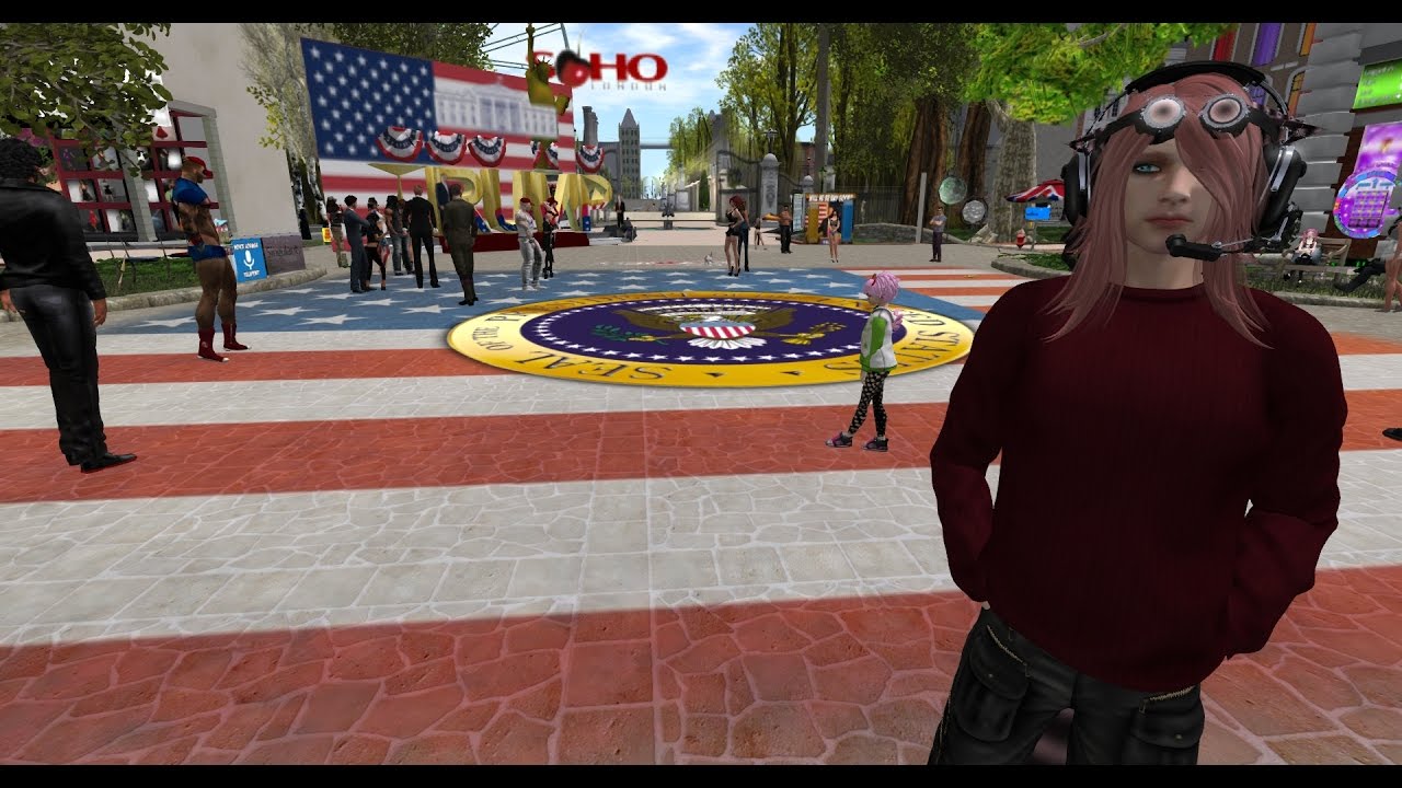 The Trump Inauguration Party In Second Life - YouTube