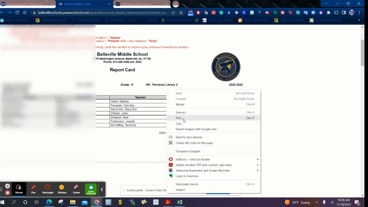 PowerSchool Parent Portal Report Cards YouTube PowerSchool Parent Portal Report Cards YouTube