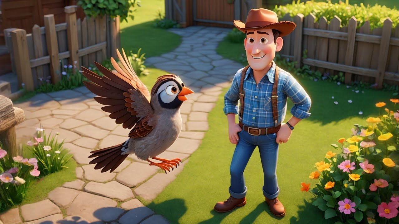 Moral Story "The Little Sparrow and the Kind Farmer" | "The Kindness of ...