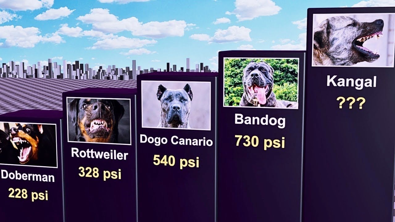 Dog Breeds with Strongest Bite Force - YouTube