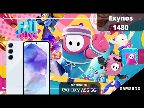 Fall Guys Prueba Gaming en el Samsung Galaxy A55 5G (Exynos 1480 ...