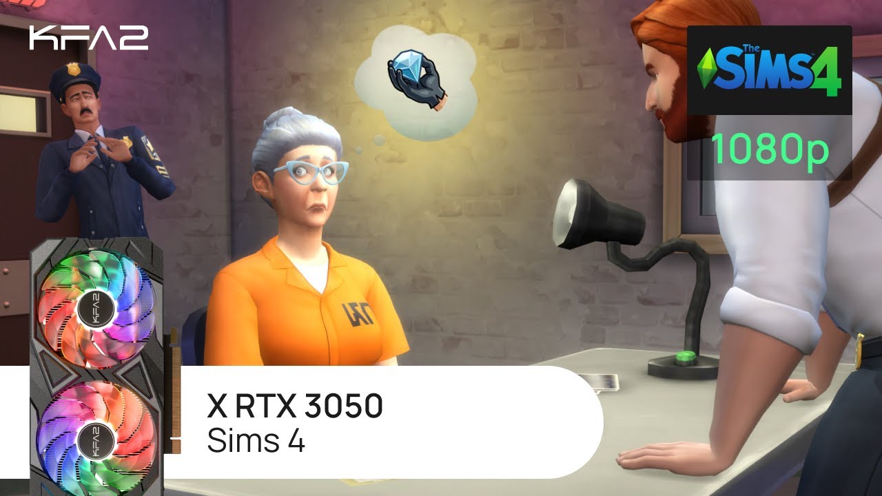 KFA2 X GeForce RTX 3050 Black | The Sims 4 | 1080p (Full HD) разрешение ...