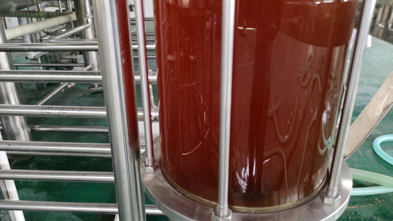 Lauter processing- wort grant tank - YouTube