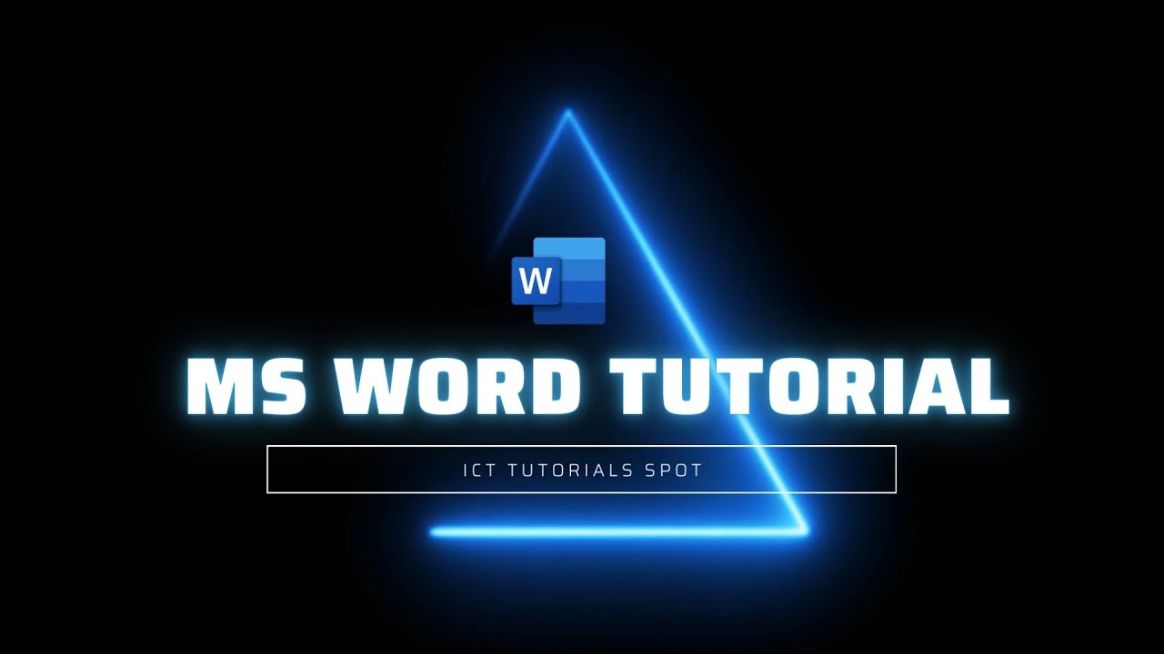 MS Word Tutorial - YouTube