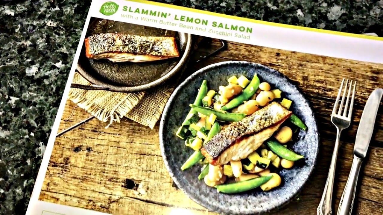 COOK WITH US! Hello Fresh: First Impression (Slammin' Lemon Salmon ...