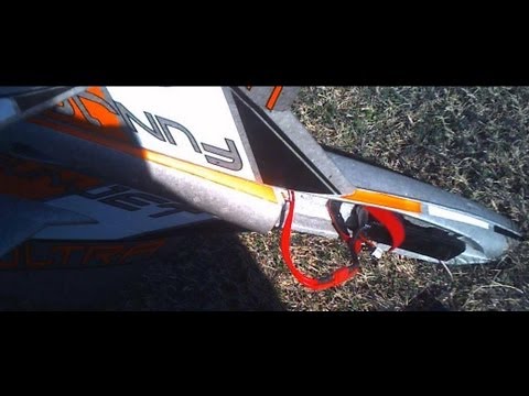 Multiplex Funjet Ultra Crash With Carbon Fiber Rods - YouTube