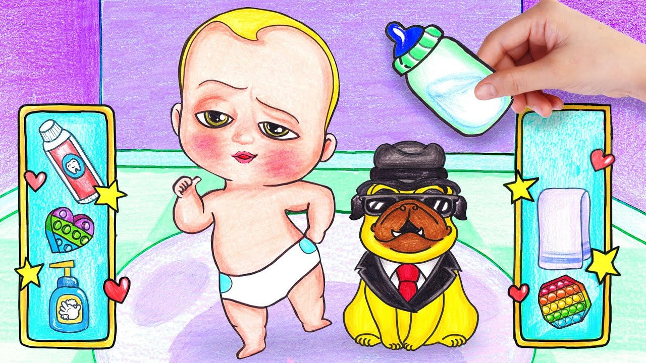 Take Care Of The Baby Boss - 베이비 보스를 돌봐 || Seegi Paper || 종이시기 || Stop ...