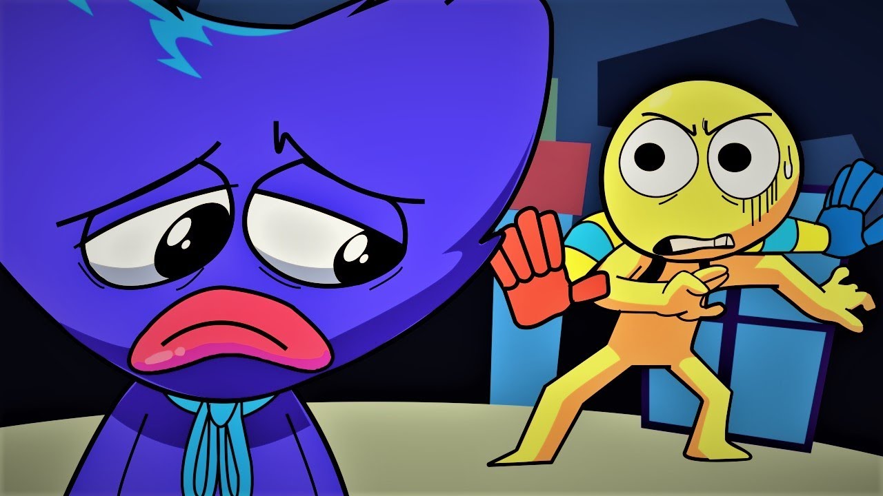 HUGGY WUGGY IS SO SAD WITH PLAYER! Poppy Playtime Animation - YouTube