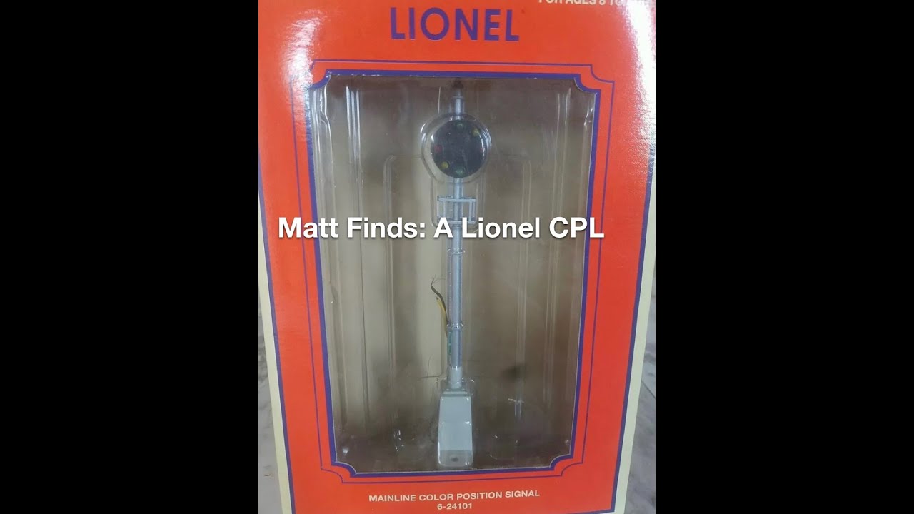 Matt's Finds- Lionel CPL Train Signal O Scale - YouTube