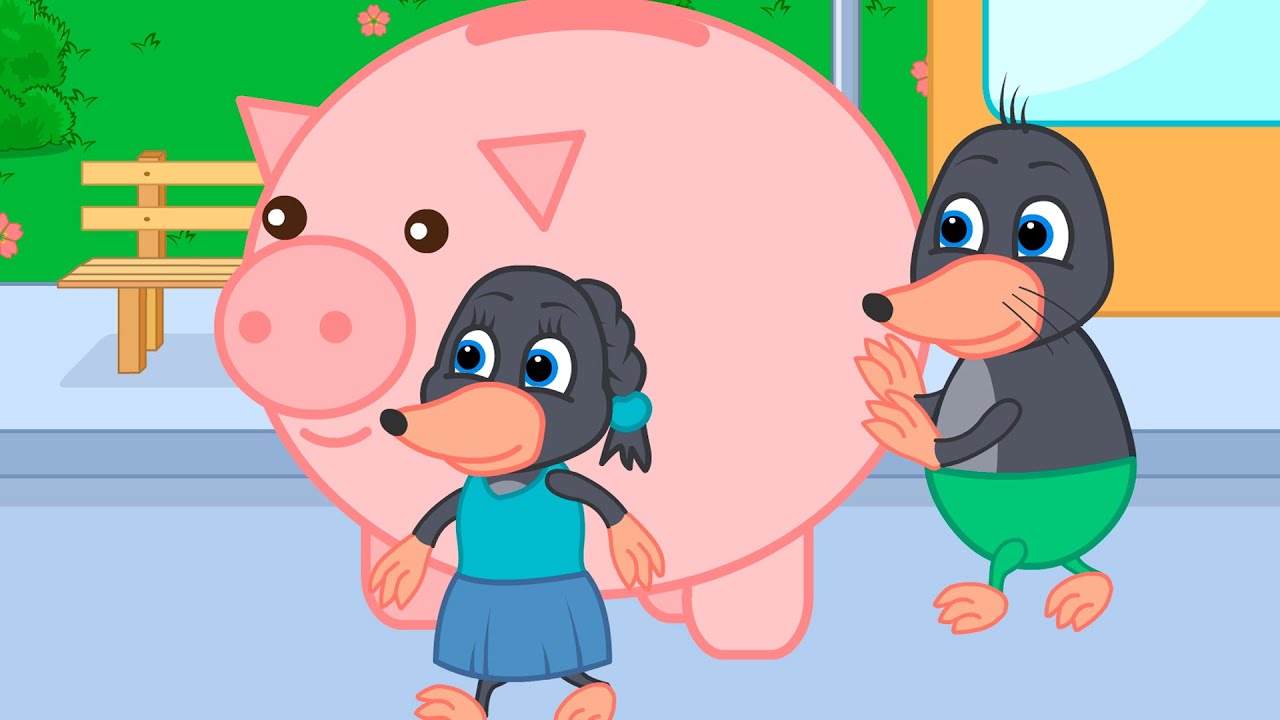Benny Mole and Friends - Piggy Bank Peppa Pig Animation 13+ - YouTube