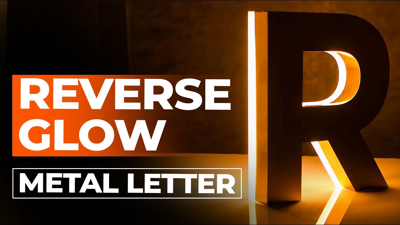 Reverse Glow Metal Letter (Backlit) | Glow Sign Board | Metal Letter ...