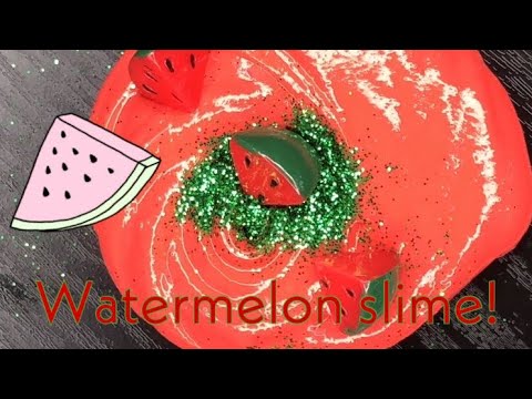 Diy watermelon slime! 🍉 - YouTube