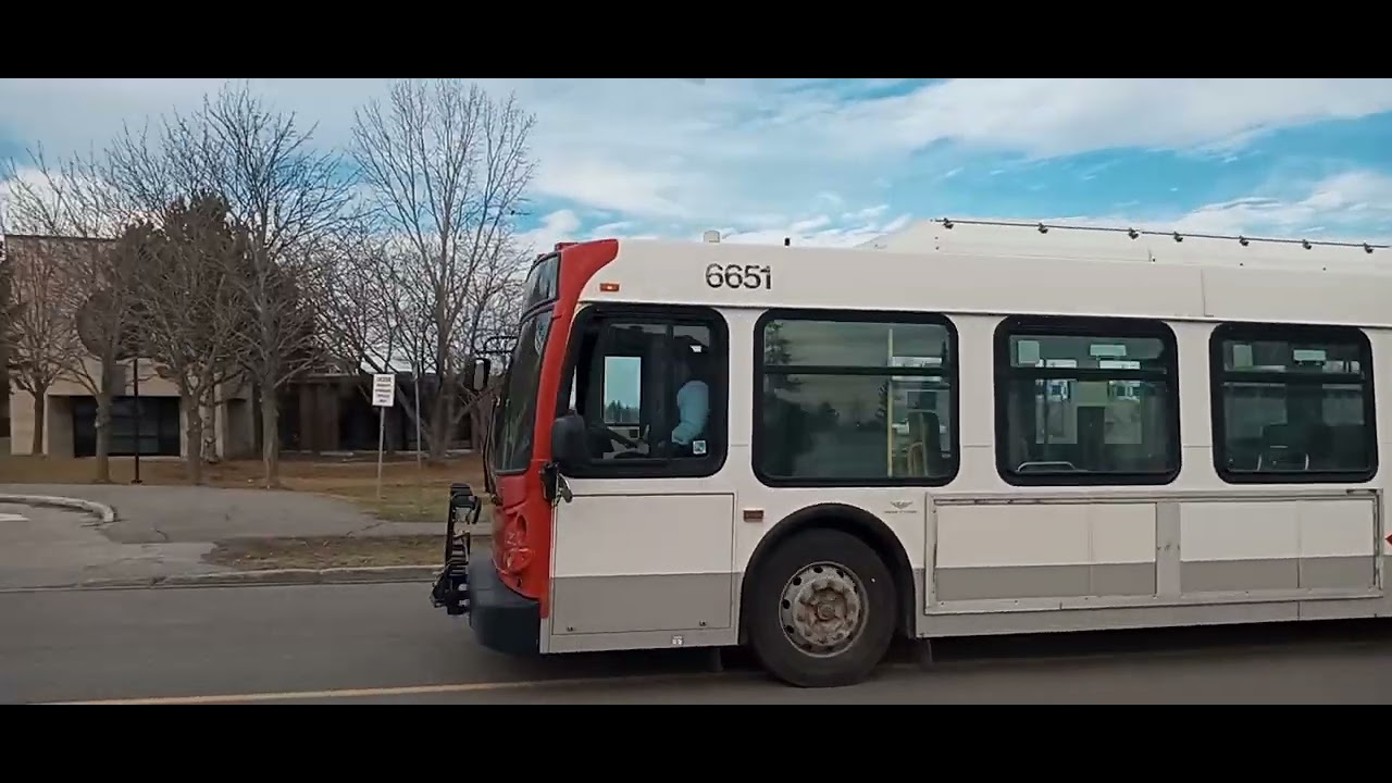 OC Transpo 2010 New Flyer Industries D60LFR #6651 (SCRAP!) on Lorry ...
