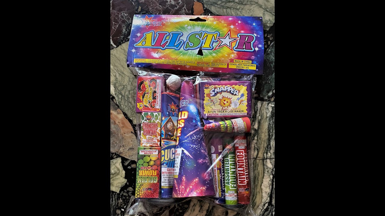 Boomer Fireworks - All-Star Assortment Unboxing - YouTube