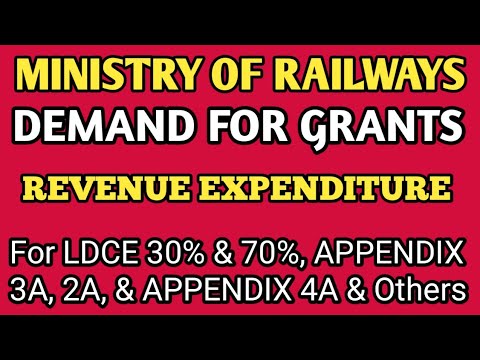 DEMAND FOR GRANTS @ REVENUE EXPENDITURE @ ESPECIALLY FOR APPENDIX 3A ...