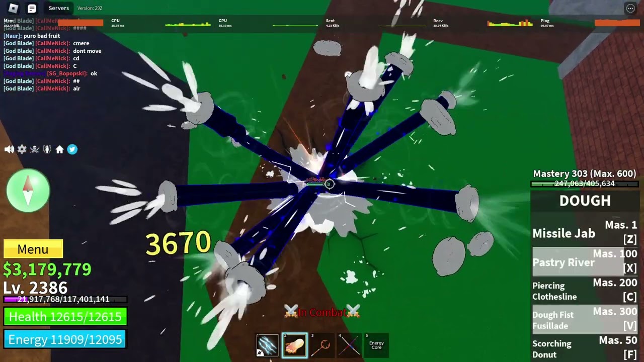 Blox Fruit - Hybrid Combo - Cursed Dual Katana - Awakened Dough Combo ...