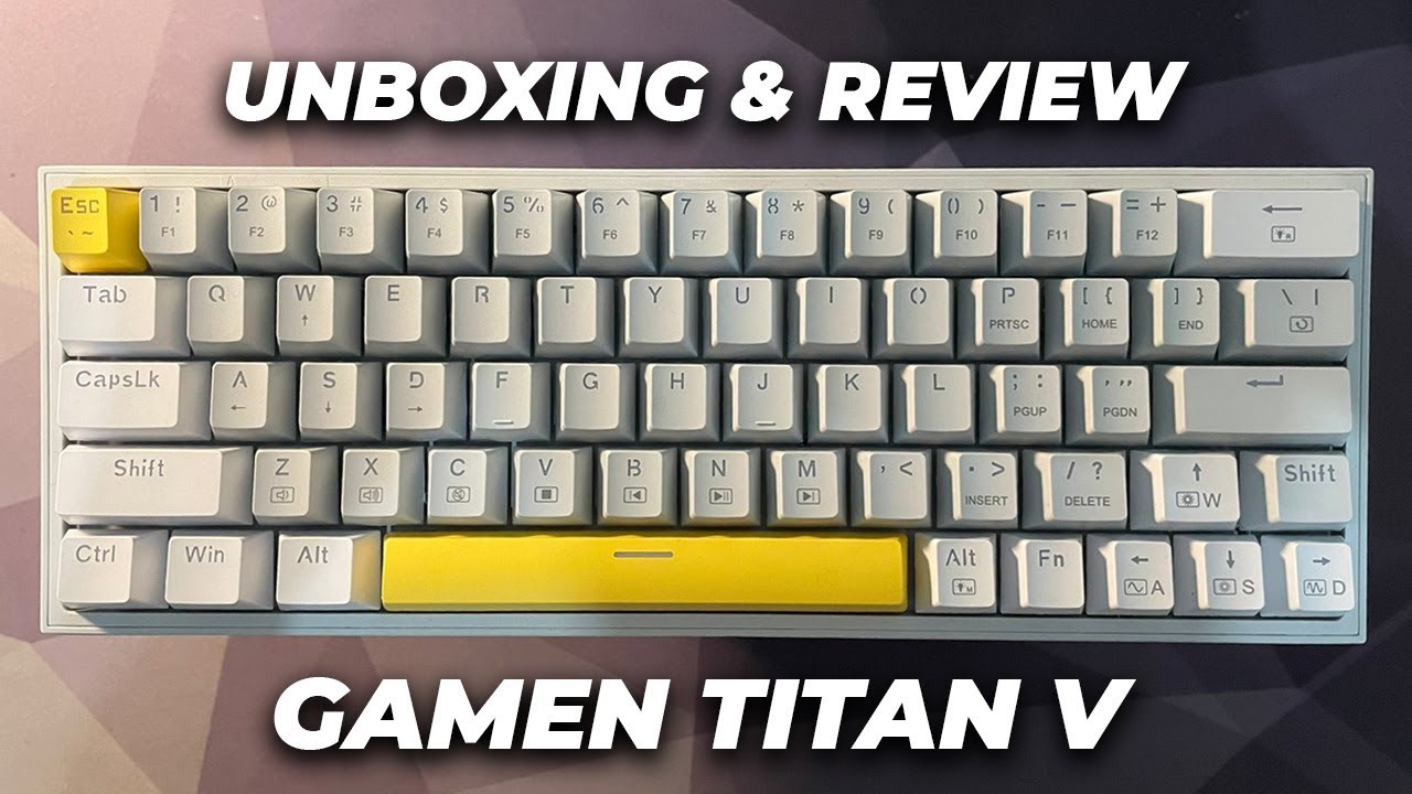 Review Keyboard Murah 200 Ribuan | Gamen Titan V - YouTube