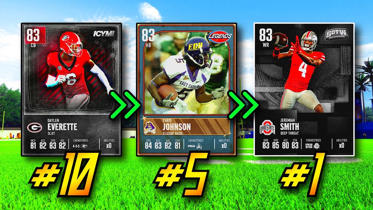 ***UPDATED*** TOP 10 BUDGET CARDS in CFB 25 ULTIMATE TEAM (75K or LESS ...