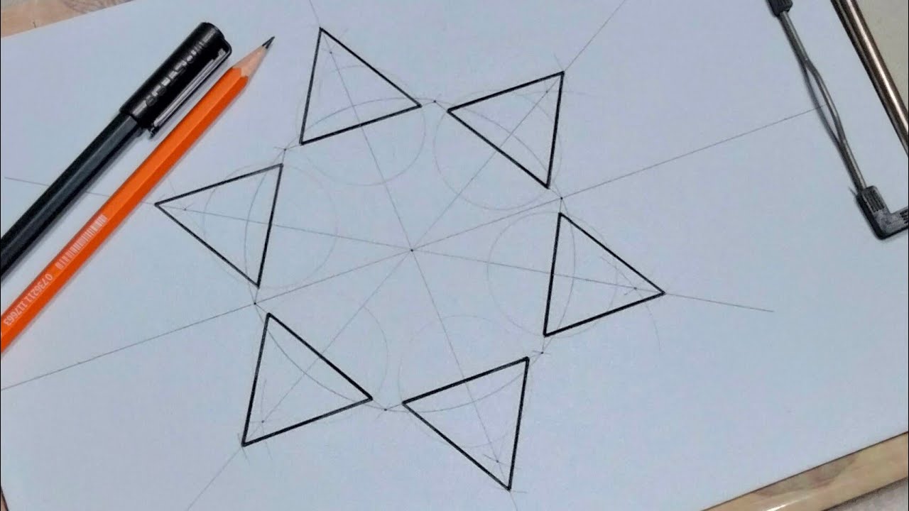 How to draw easy geometrical drawing | Geometric designs making | Easy ...