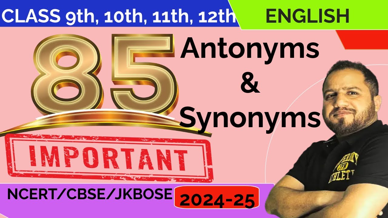 85 best Antonym & Synonyms - YouTube