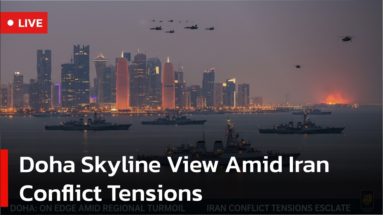 🔴LIVE: Doha Skyline View Amid Iran Conflict Tensions | AC1S - YouTube
