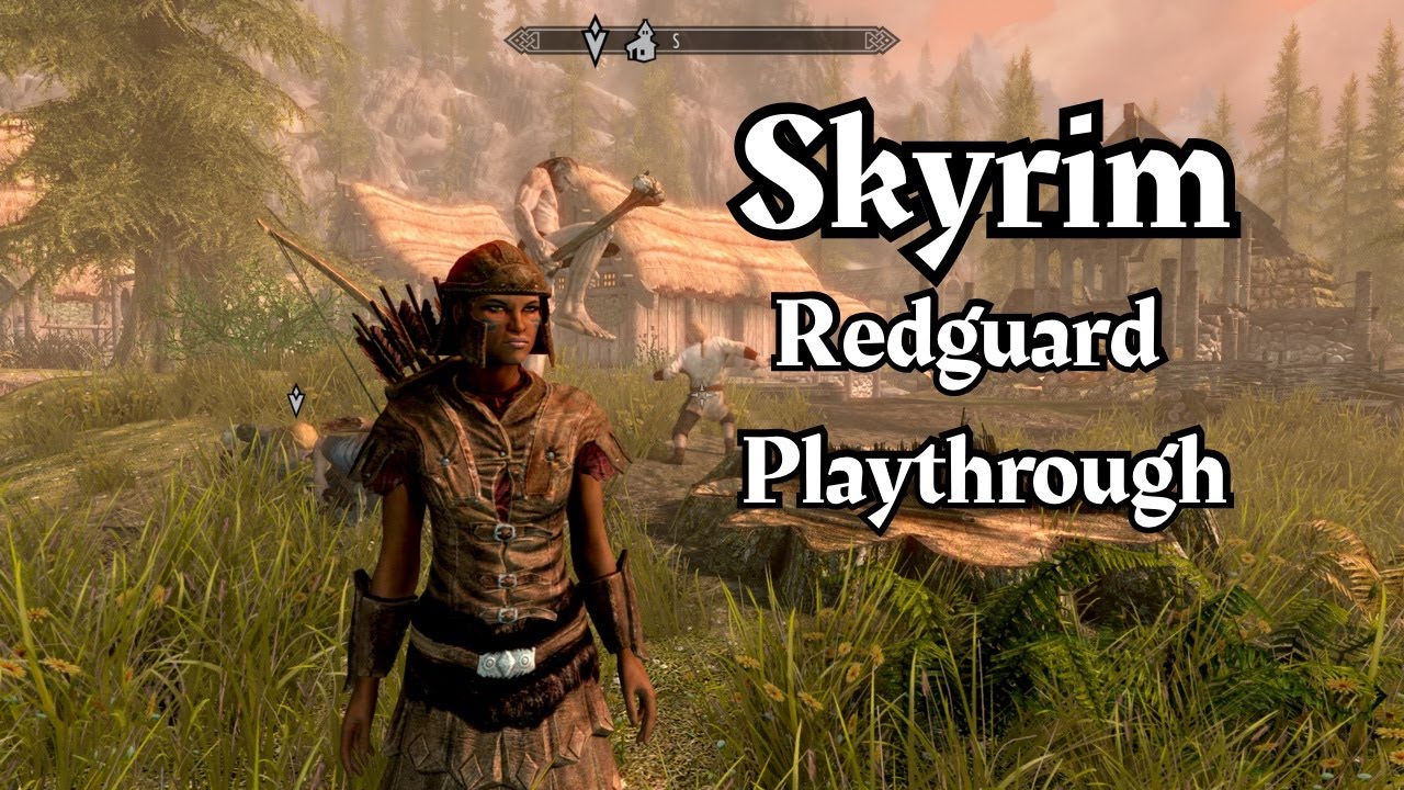 Skyrim Redguard Playthrough Part 1 Companions Questline | Livestream ...