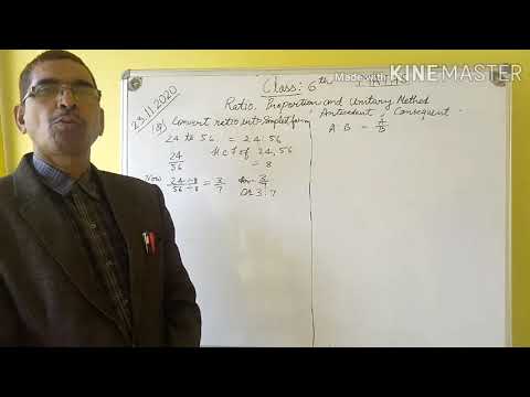 Class 6th Maths Chapter 10 :Ratio, Proportion & Unitary Method - YouTube