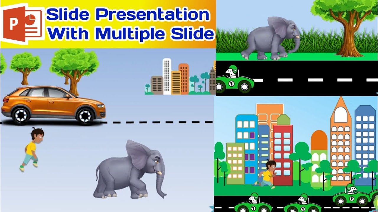 How To Create Animation Scene in PowerPoint 2010 with Multiple slide ...