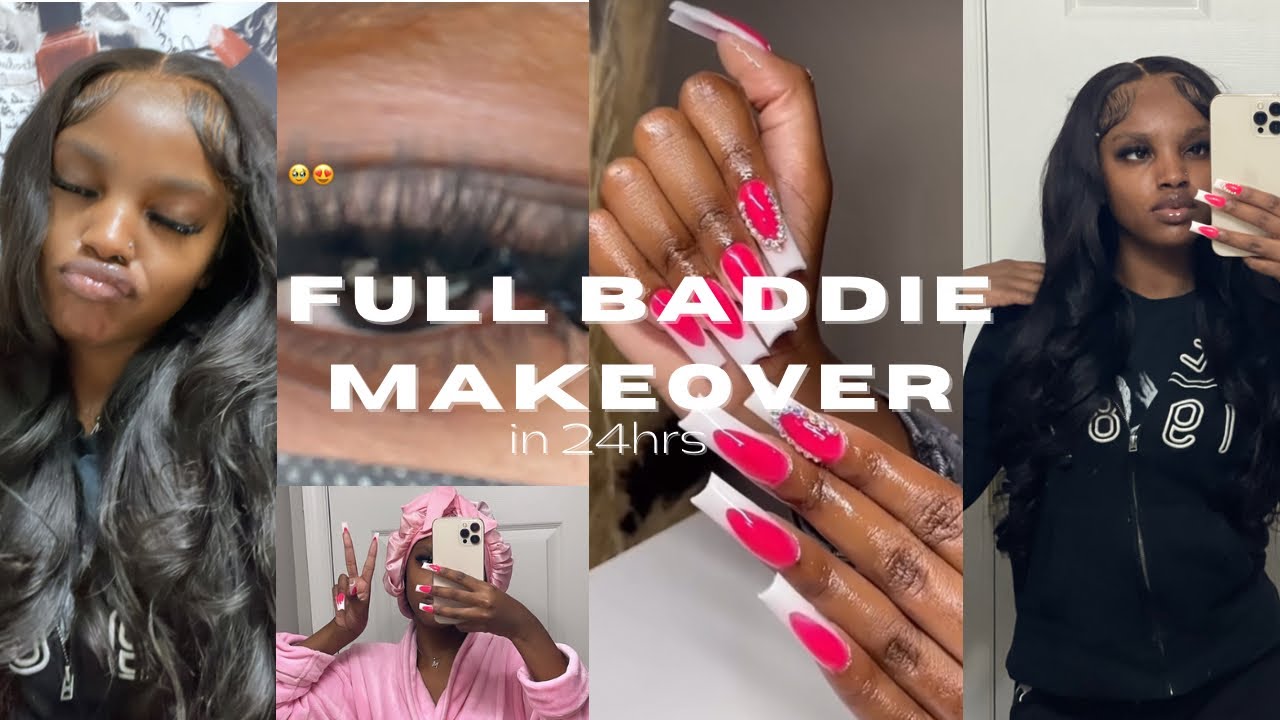 FULL BADDIE MAKEOVER|maintenance+self care|MS.PINKOUT - YouTube