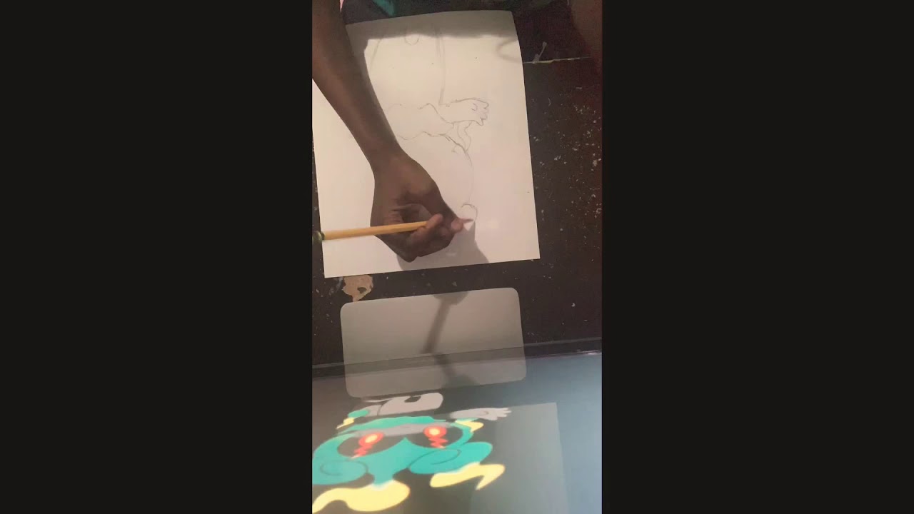 Quick art (marshadow zenith form)#pokemon - YouTube