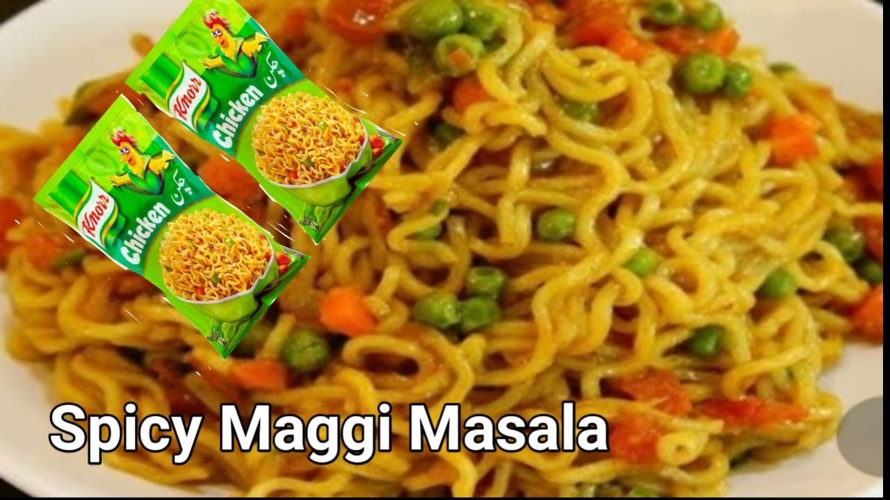 Spicy Maggi Masala Recipe - Indian Street Style Vegetable Maggi ...